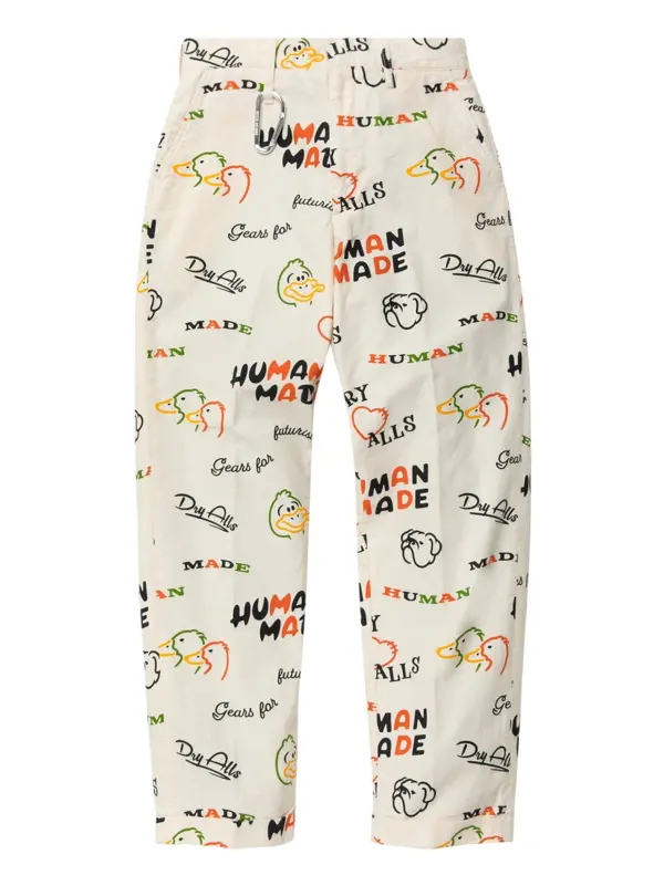 HUMAN MADE Printed Chino Pants - White