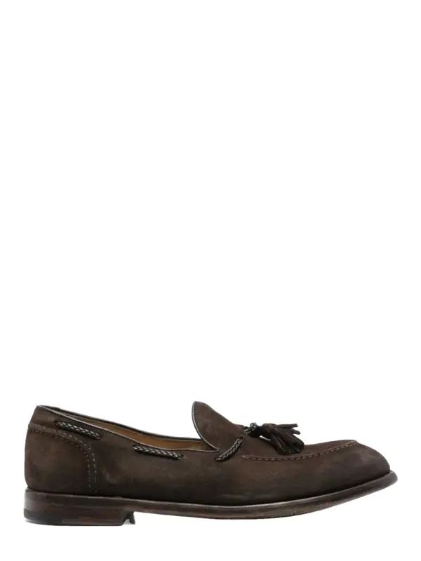 Premiata 32056 Suede Loafers - Brown