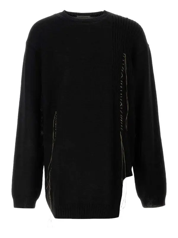 Yohji Yamamoto Oversized Knitwear - Black