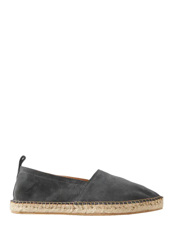 Mr P. Suede Espadrilles - Gray
