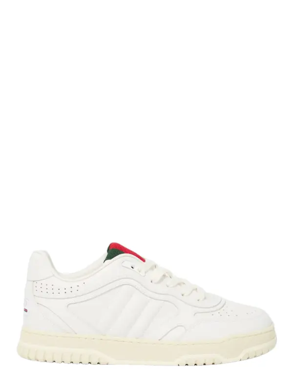 Gucci Re-web Leather Sneakers - White