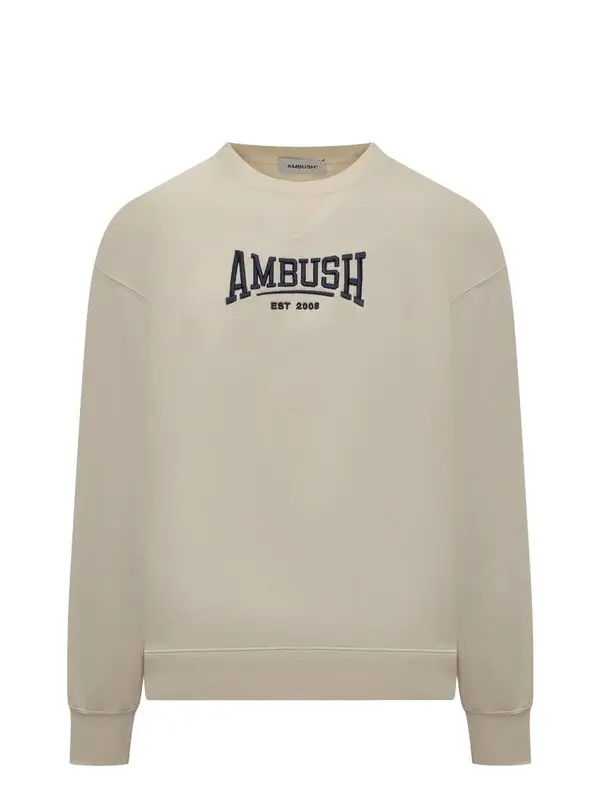 AMBUSH Graphic Long-sleeved Sweatshirt - Beige