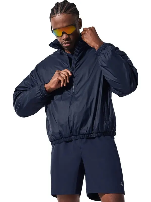Alo Yoga Latitude Lightweight Half Zip Pullover - Navy