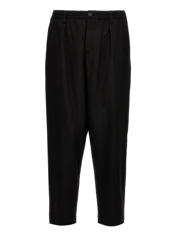 Marni Tropical Wool Crop Pants - Black