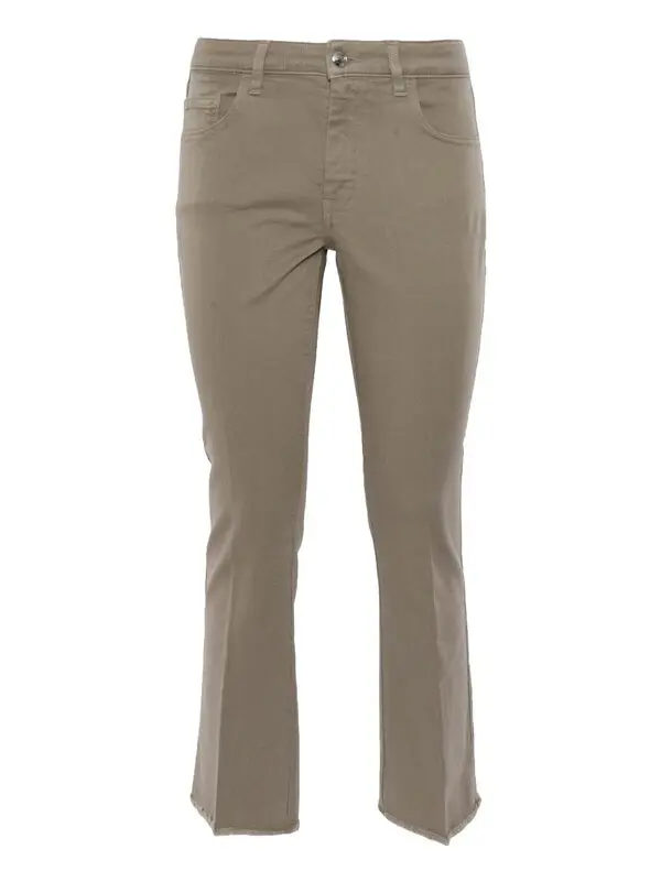FAY Stretch Cotton Trousers - Beige
