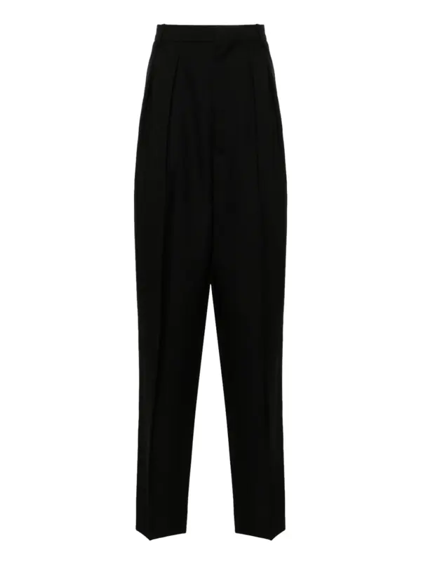 Random Identities Pleated Tailored Trousers - Black