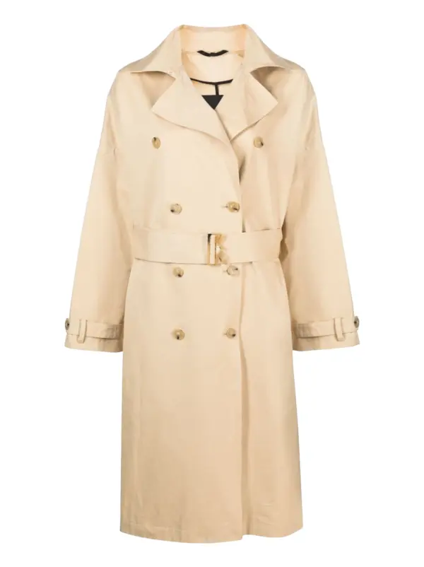 Patrizia Pepe Double-breasted Trench Coat - Neutrals