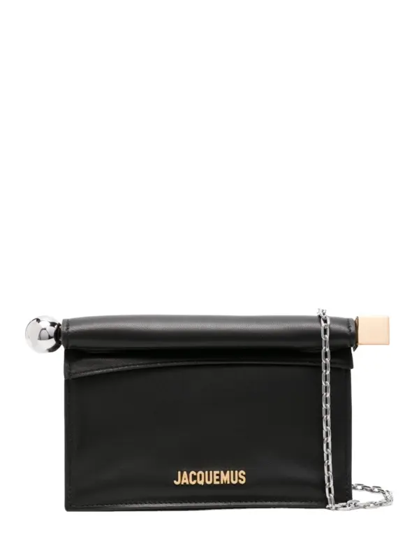 Jacquemus La Petite Pochette Rond Carré Clutch - Black