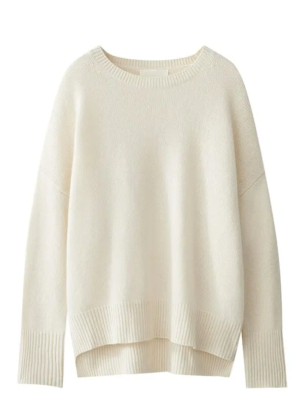 LISA YANG STORE The Mila Crewneck Sweater - Cream
