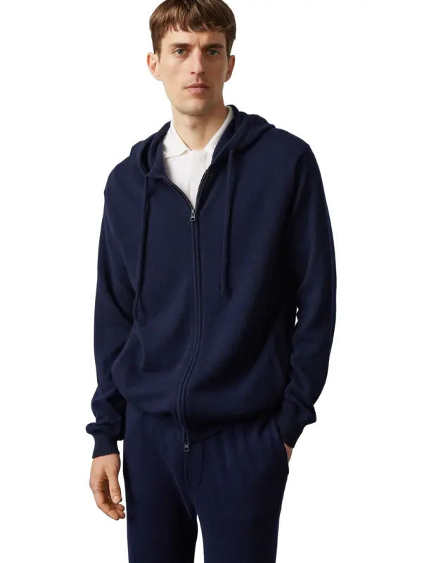 LISA YANG STORE Emerson Cashmere Hoodie - Navy