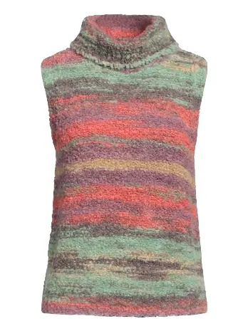 ATTIC AND BARN Sleeveless Turtleneck Top - Orange