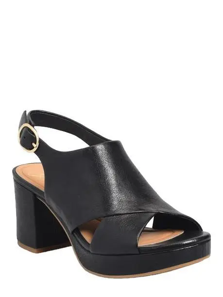 SOFFT Liv Slingback Platform Sandal - Black