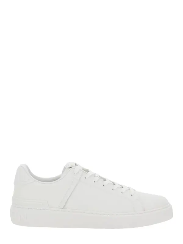 Balmain B-court Low Top Sneakers - White