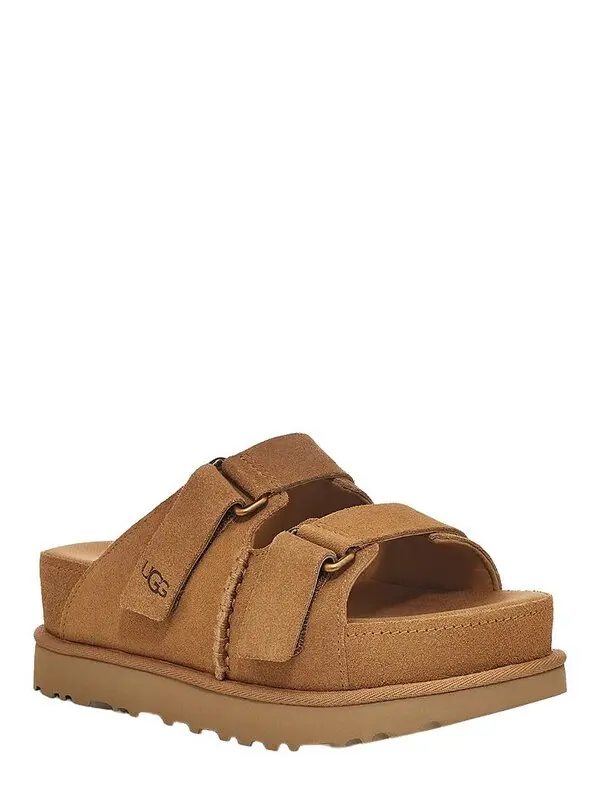 UGG Goldenstar Hi Platform Slides - Chestnut