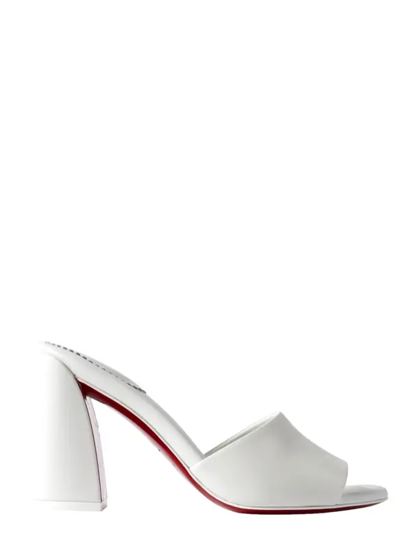 CHRISTIAN LOUBOUTIN Jane Leather Mules - White