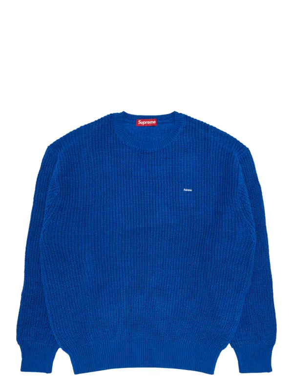 Supreme Small Box Ribbed Sweater - Blue