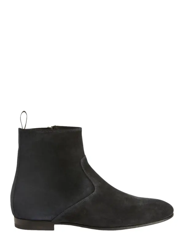 GIUSEPPE ZANOTTI Ron Panelled Suede Boots - Blue