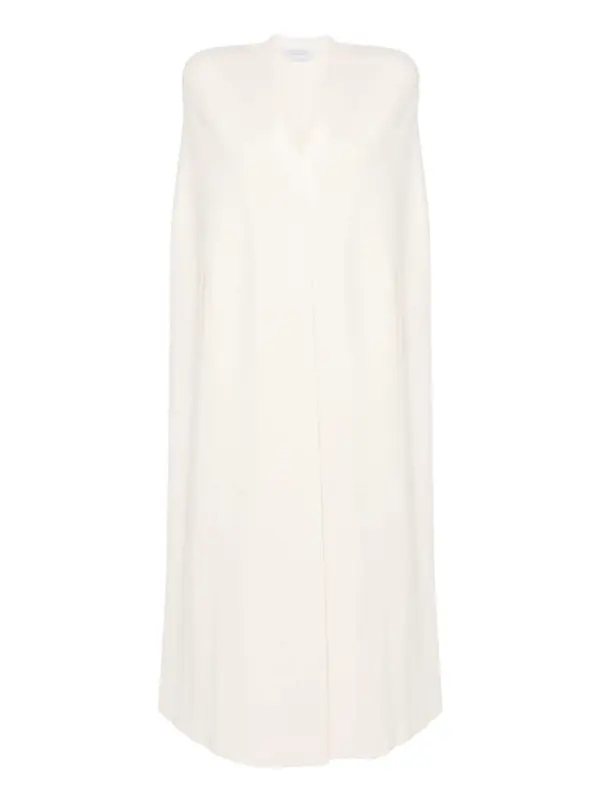 Gabriela Hearst Finola Virgin-wool Poncho - Neutrals