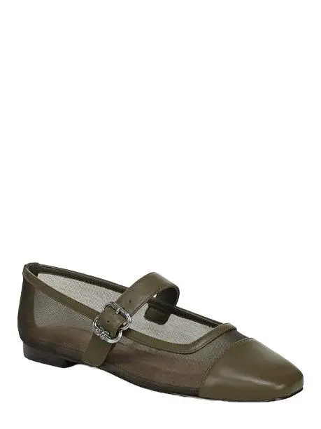 Sam Edelman Miranda Mary Jane Flat - Olive Branch