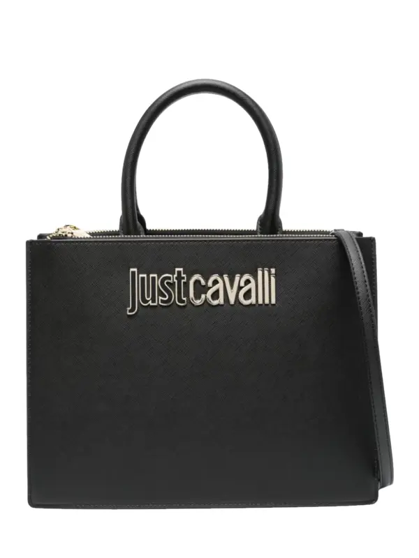 Just Cavalli Range B Logo-lettering Tote Bag - Black