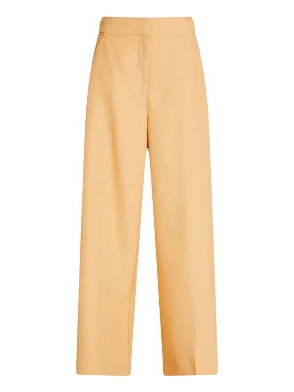 HOLZWEILER Twill Wide-leg Pants - Pastel Orange
