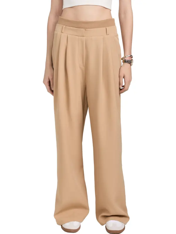Lioness Schiffer Wide Leg Pants - Beige