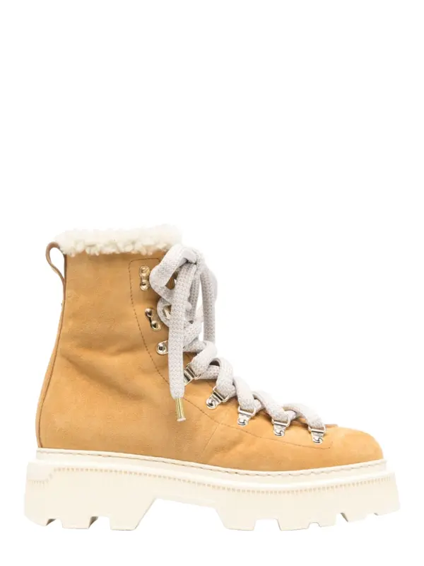Santoni Houring Suede Ankle Boots - Brown