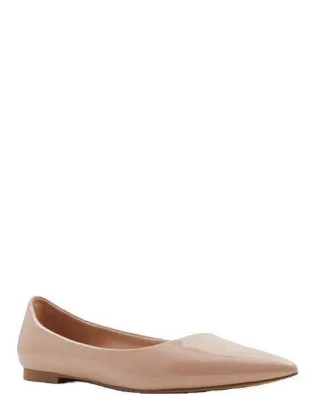 Aldo Stessy Pointed Toe Flat - Bone