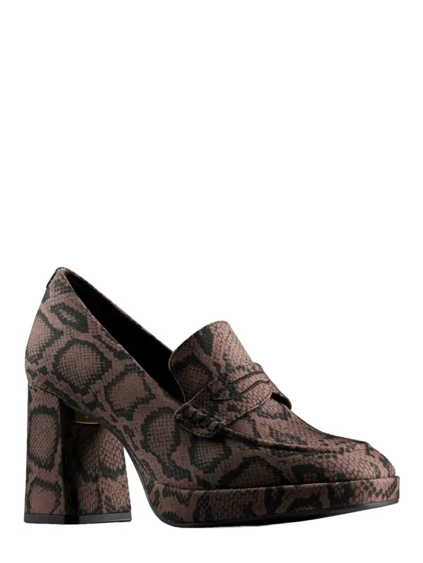 Clarks X Martine Rose Coming Up Roses Loafer Pump - Brown Textile