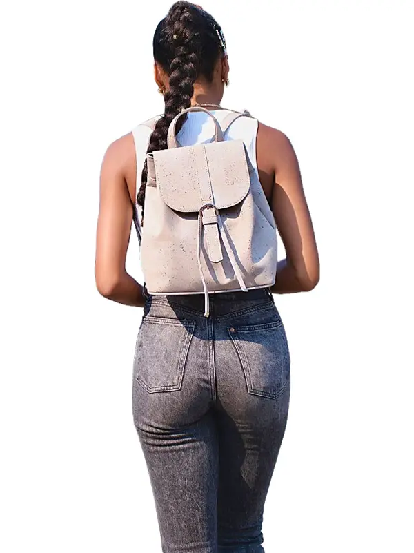 TIRADIA CORK Signature Backpack - Grey
