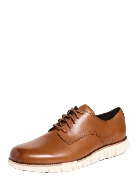 Cole Haan Zergrand Remastered Plain Toe Oxford Sneakers - Ch British Tan/ivory