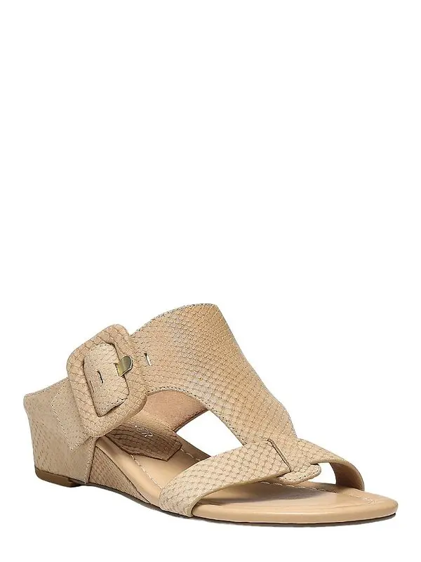DONALD PLINER Slip On Wedge Sandals - Sand