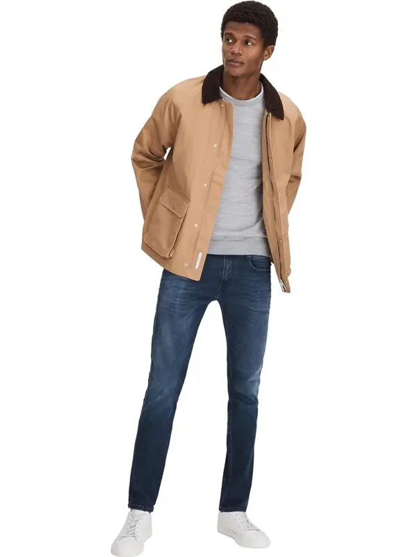 REPLAY Slim Fit Washed Jeans - Dark Blue