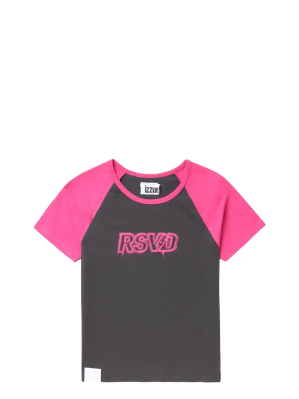 Izzue Logo-print Colourblock T-shirt - Grey