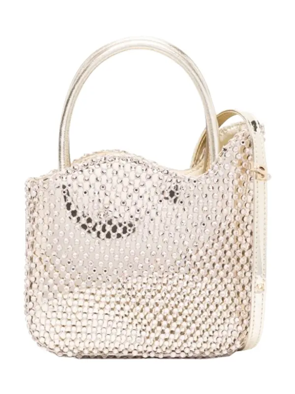 LE SILLA Ivy Rhinestone-mesh Tote Bag - Gold