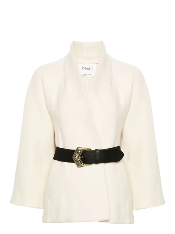 Ba&sh Hini Belted Jacket - Neutrals