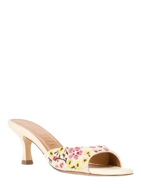 Staud Brigitte Slide Sandal - Blossom Floral