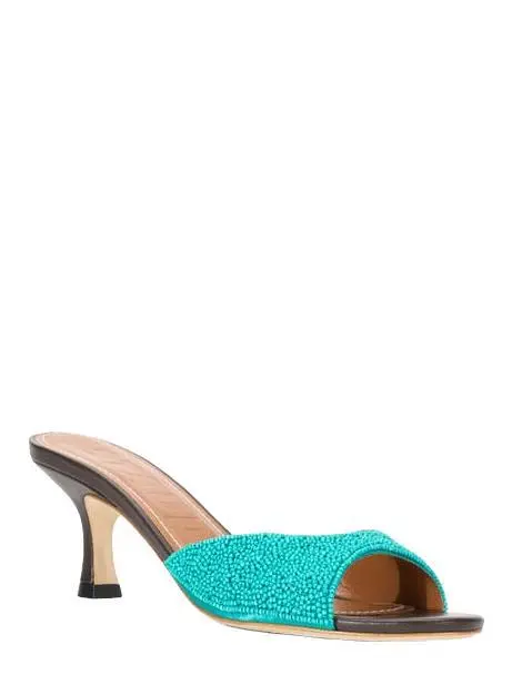 Staud Brigitte Slide Sandal - Teal