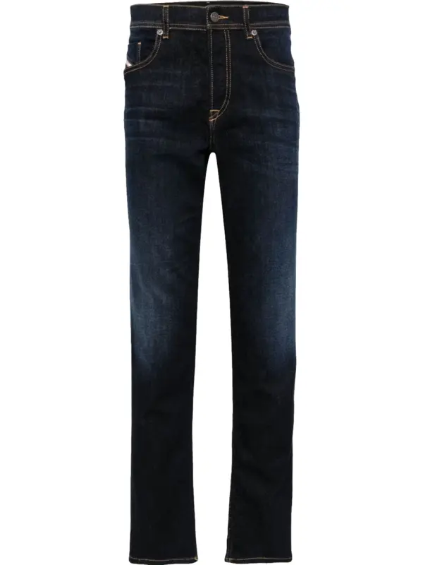 Diesel D-finitive 009zs Mid-rise Straight-leg Jeans - Blue