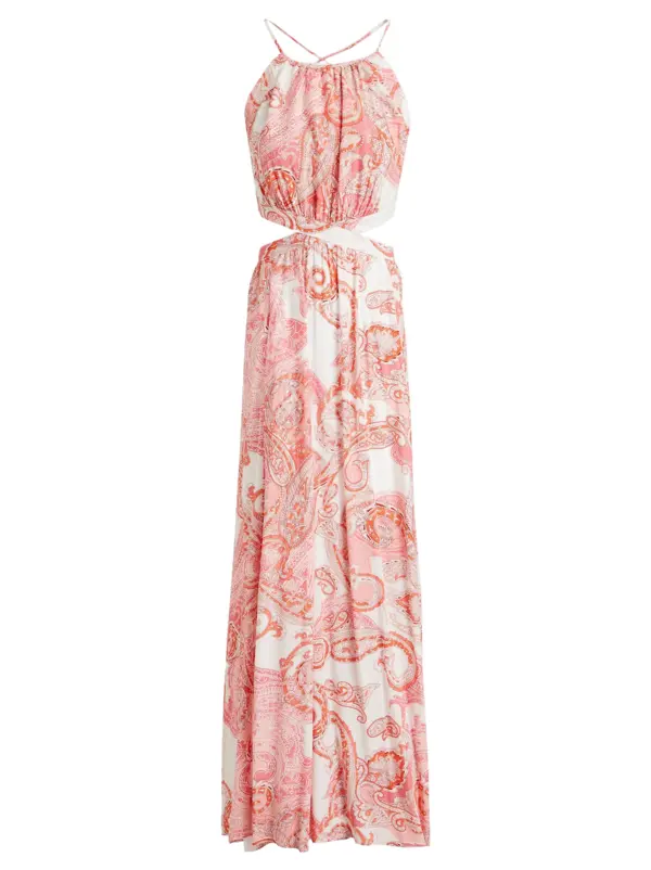 Melissa Odabash Arabella Printed Maxi Dress - Pink