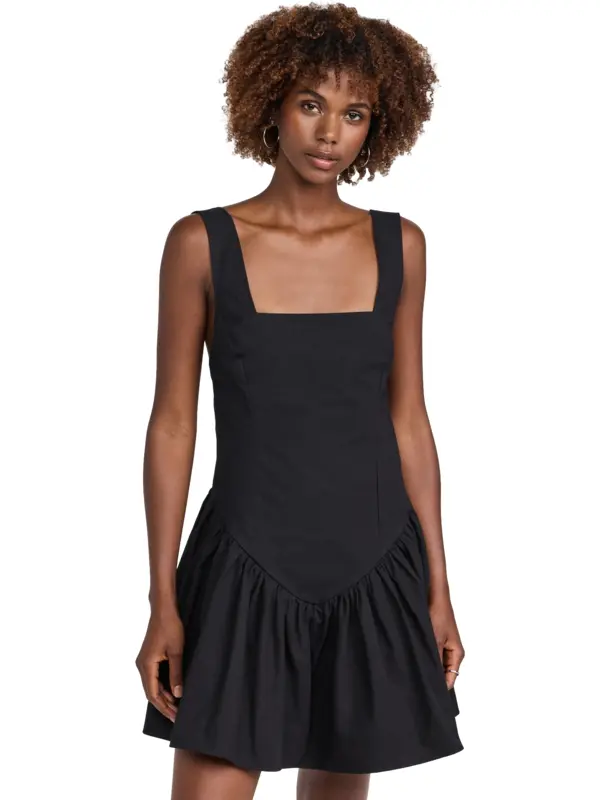 O.P.T Savvas Ruffled Dress - Black
