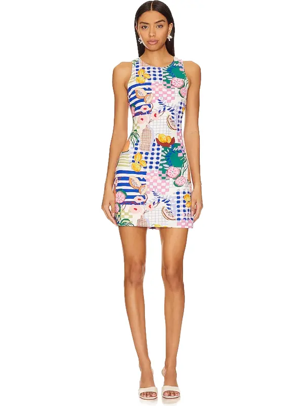 Minkpink Al Fresco Mini Dress - Picnic Print