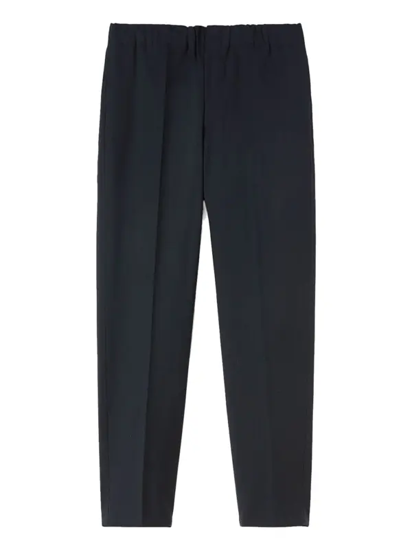 JIL SANDER Wool Tapered Trousers - Blue
