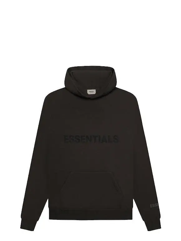 Fear Of God 3d Silicon Applique Pullover Hoodie - Weathered Black/washed Black
