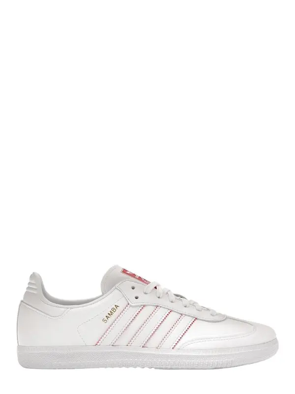Adidas Samba Vegan Disney Minnie Sneakers - Cloud White/core Black/gold Metallic