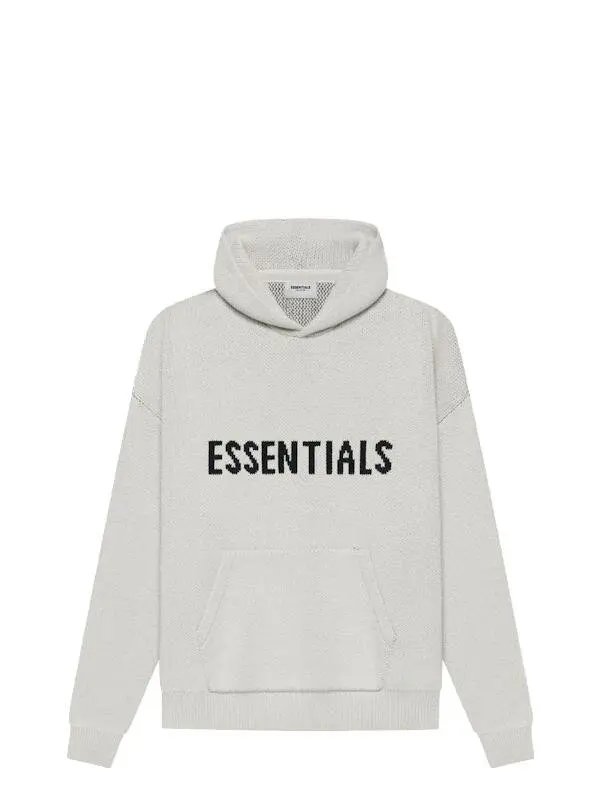 Fear Of God Knit Pullover Hoodie - Light Heather Oatmeal