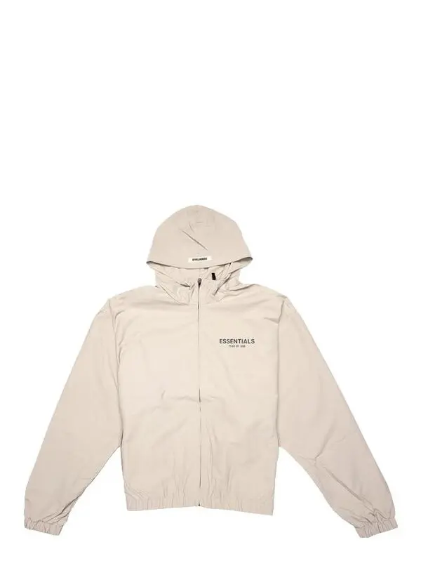Fear Of God Essentials Zip Anorak Windbreaker Jacket - Tan