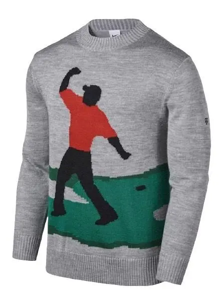 Nike Knit Golf Crew Sweater - Grey