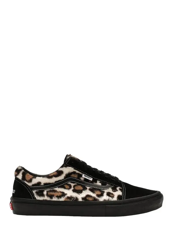 VANS Old Skool Supreme Leopard Sneakers - Black