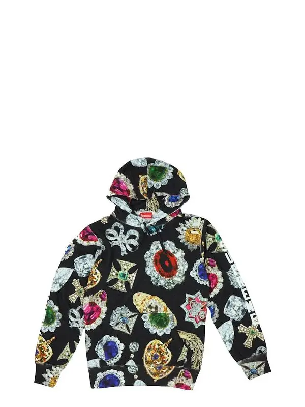 Supreme Jewels Hooded Sweatshirt - Black